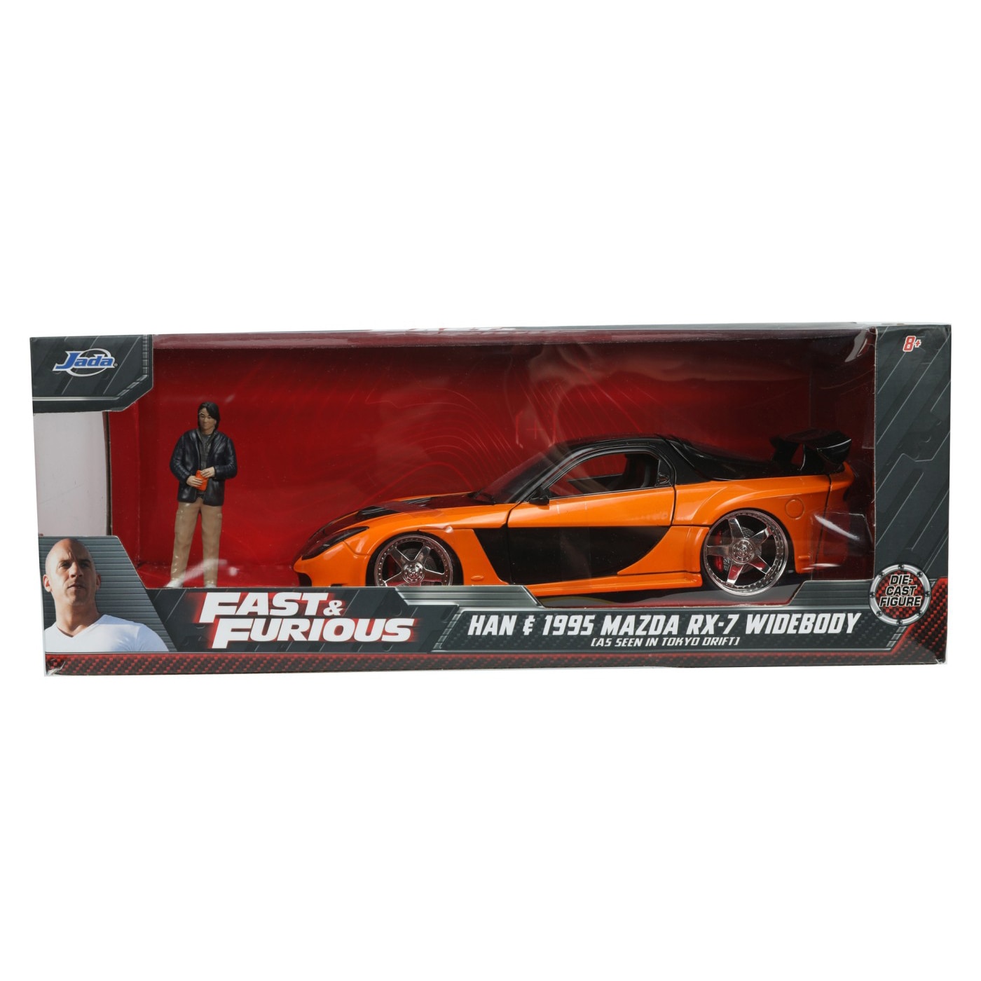 Masinuta diecast Jada Toys cu figurina - Fast And Furious, Han si Mazda ...