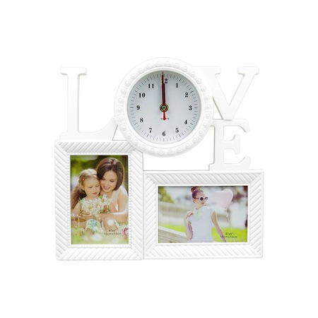 Rama foto ceas LOVE 3 poze, cu ceas, wenge - eMAG.ro