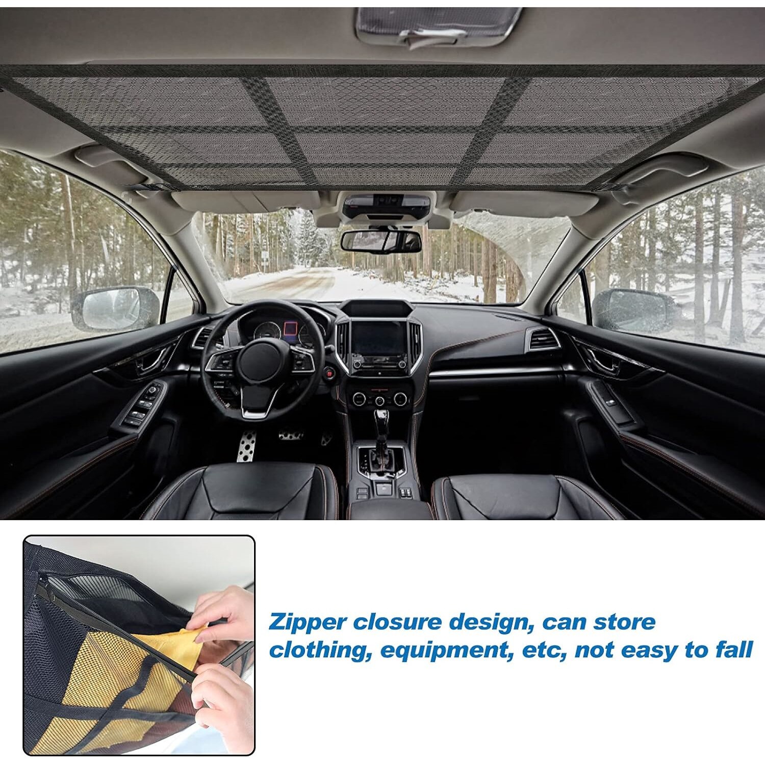 Plasa auto pentru bagaje Mmgoqqt, 90x65cm, Negru - eMAG.ro