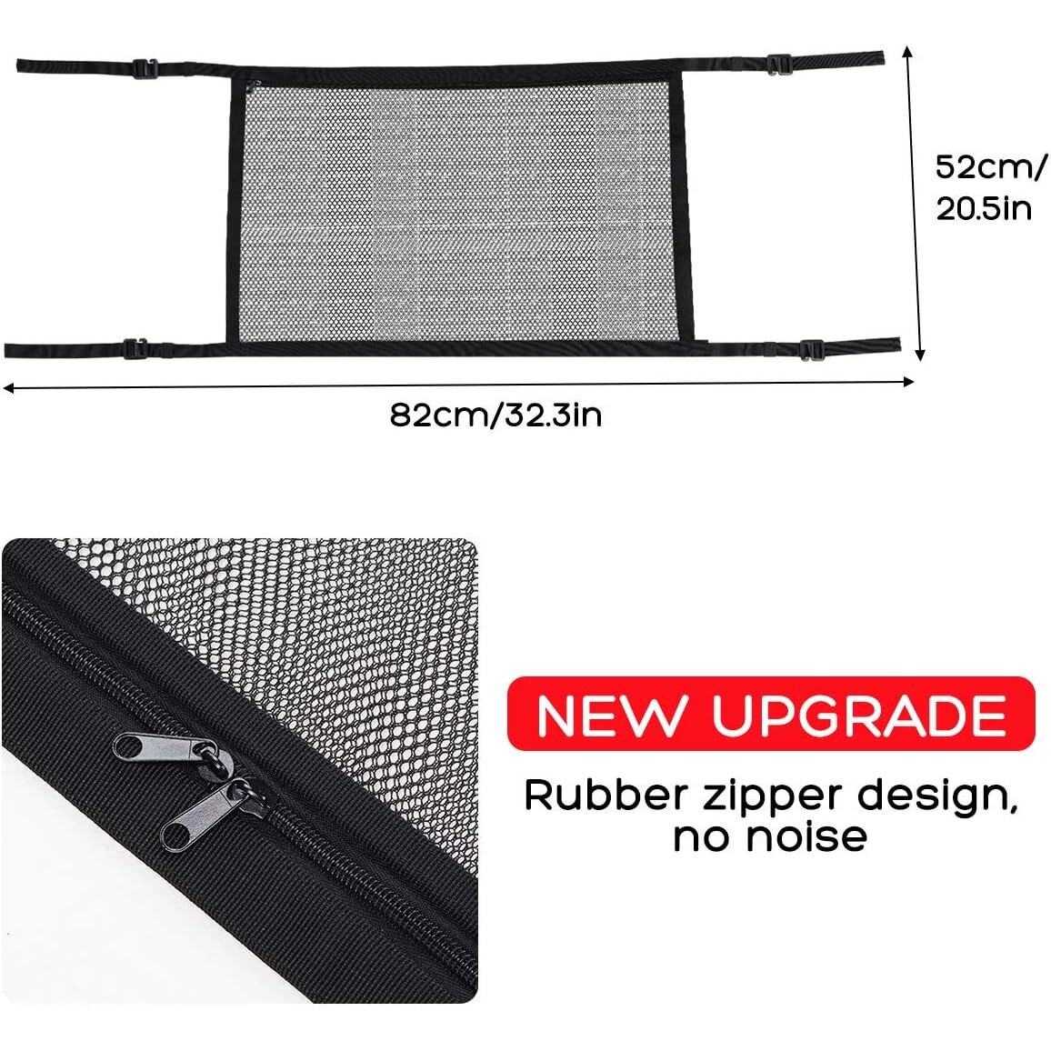 Plasa pentru bagaje auto Mmgoqqt, Poliester, Negru - eMAG.ro