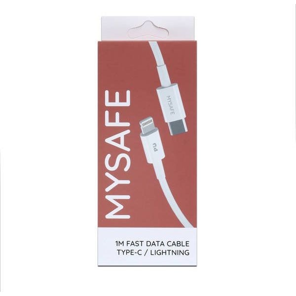 Lightning кабел USB-C, Бял, 1м - eMAG.bg