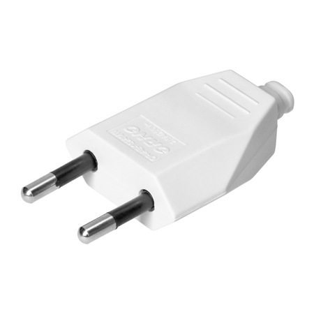 Priza plata fara impamantare, Policarbonat, 2,5A, 250V, Alb, 50 bucati ...
