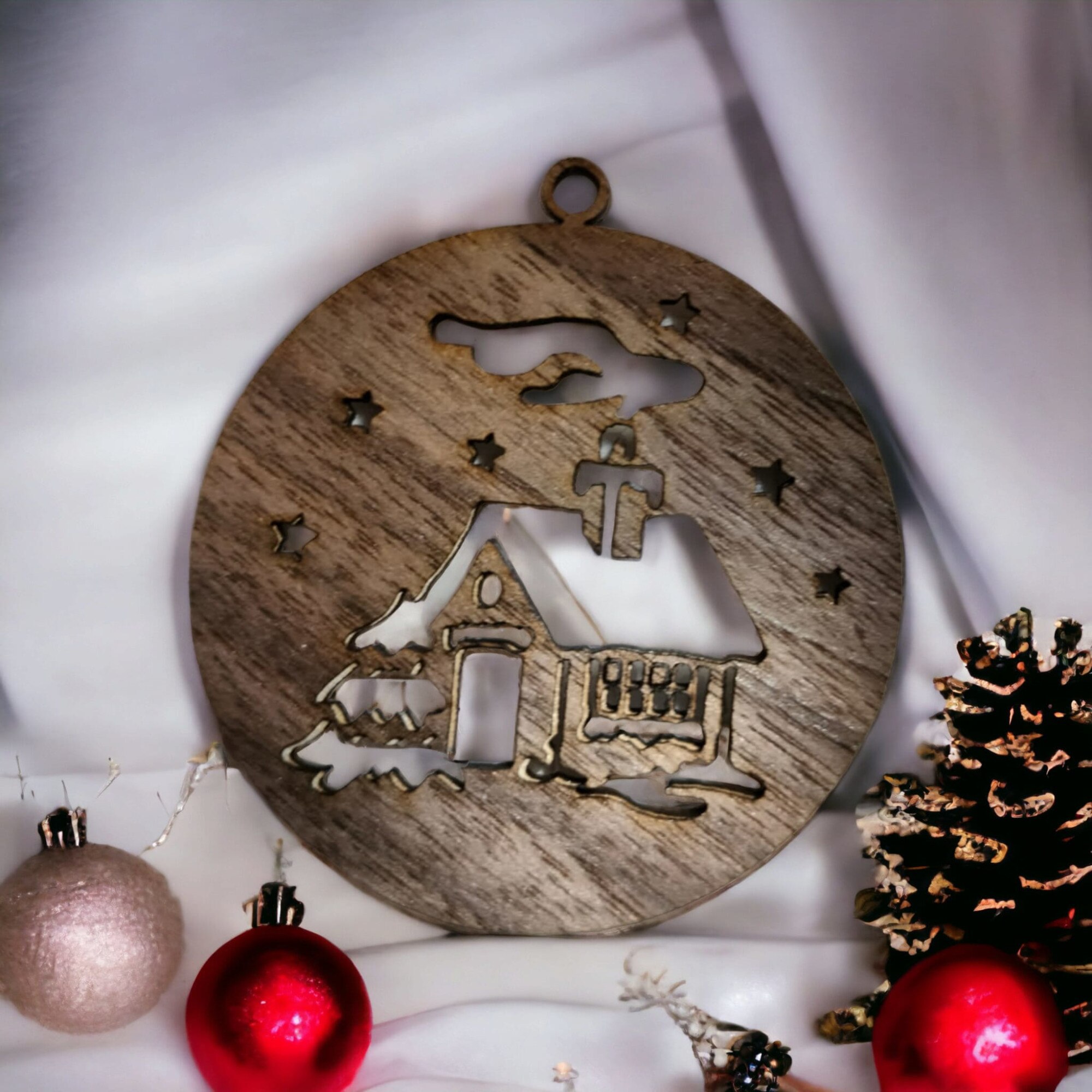 Set 16 globuri lemn, placaj/mdf, 60mm - eMAG.ro