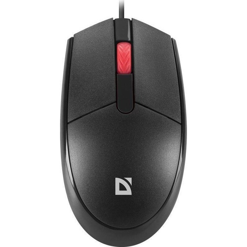 Mouse cu fir, Defender, USB, 65 x 37 x 11.7mm, Negru - eMAG.ro
