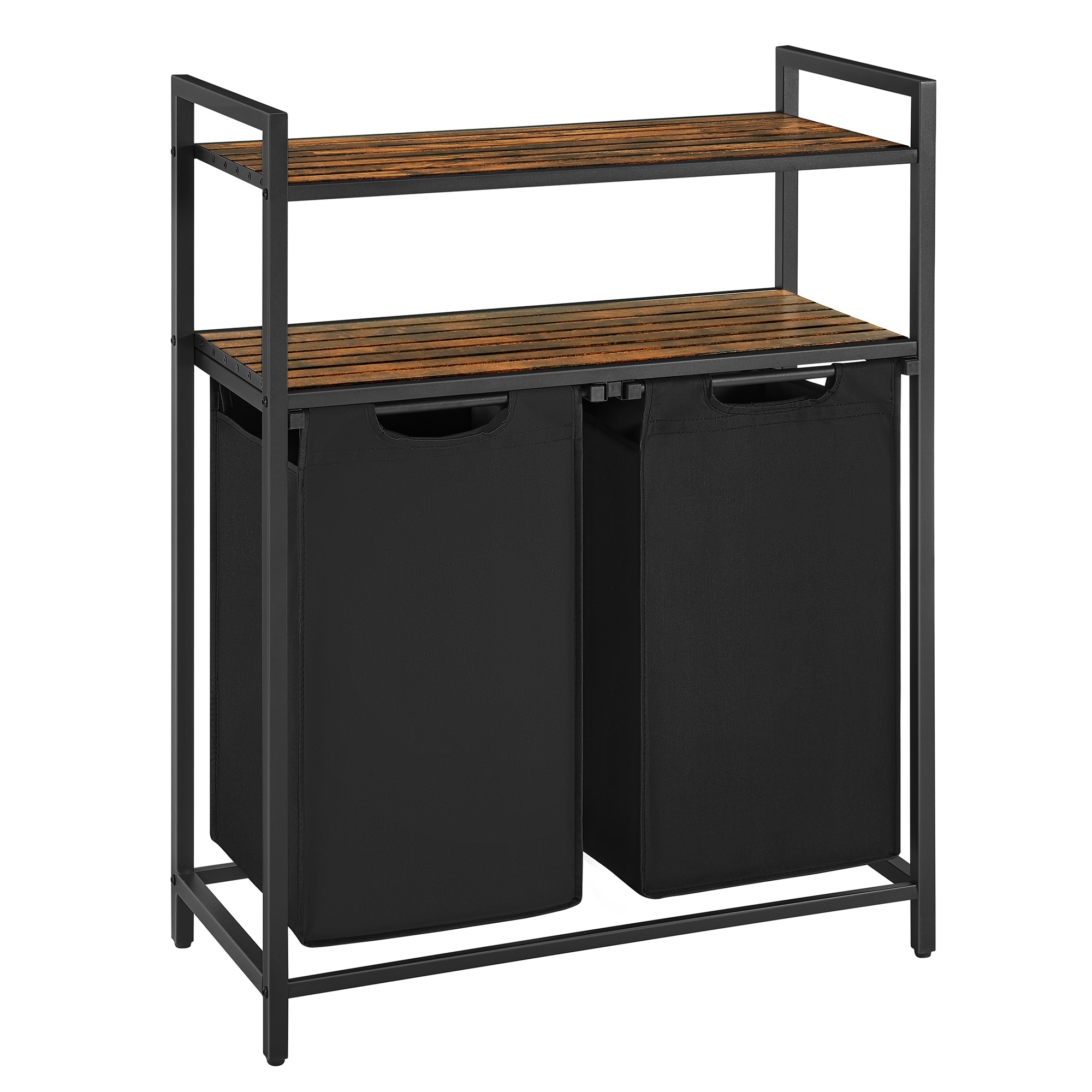 Cos de rufe, VASAGLE cos de rufe murdare, depozitare 2 compartimente, 2 ...