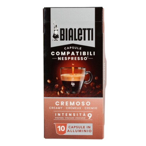 Set 10 capsule cafea, Bialetti, Nespresso Cremoso, 550 g - eMAG.ro