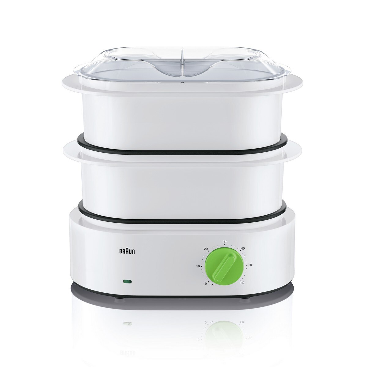 Aparat de gatit cu aburi, Braun, FS 3000, 850 W, Alb - eMAG.ro