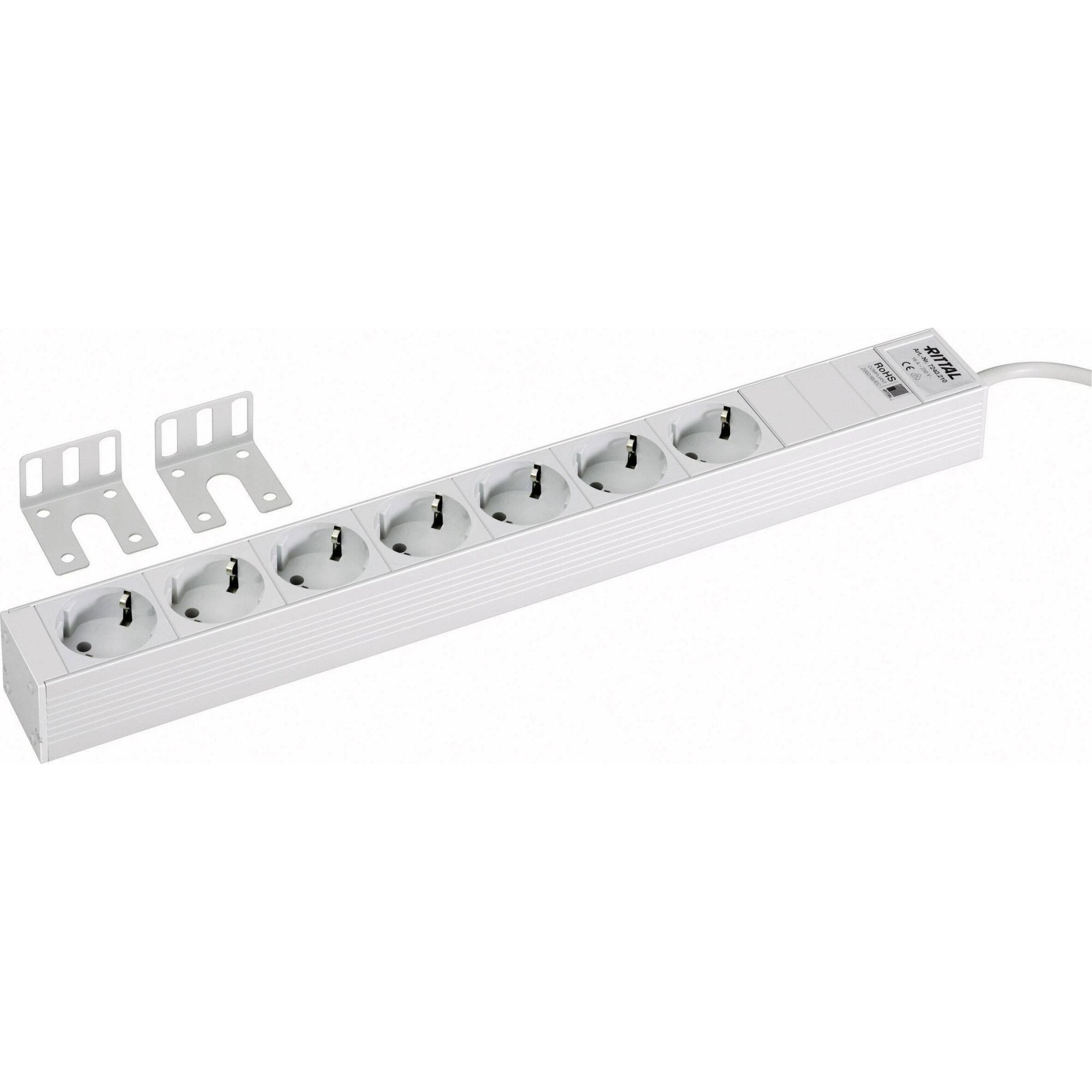 Priza multipla in canal de aluminiu, Rittal, Alb, 230 V, 16 A - eMAG.ro