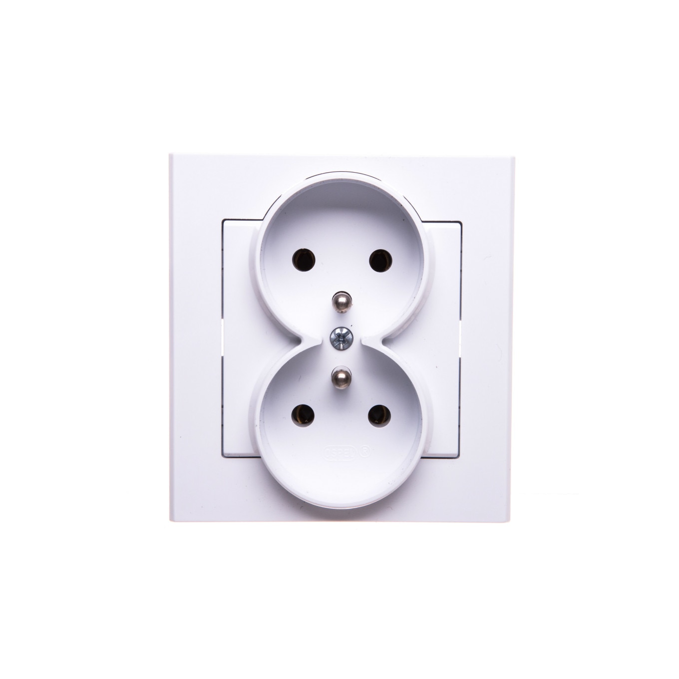 Priza dubla, Ospel, Alb - eMAG.ro