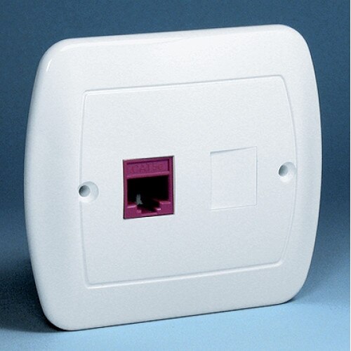 Priza computer, Kontakt-Simon, RJ45, cat.5e, alb - eMAG.ro