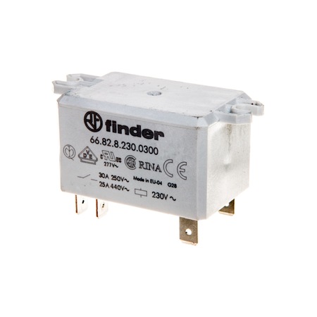 Releu, Finder, 2Z 30A 230V AC, Pentru panou Faston 250, Argintiu - eMAG.ro