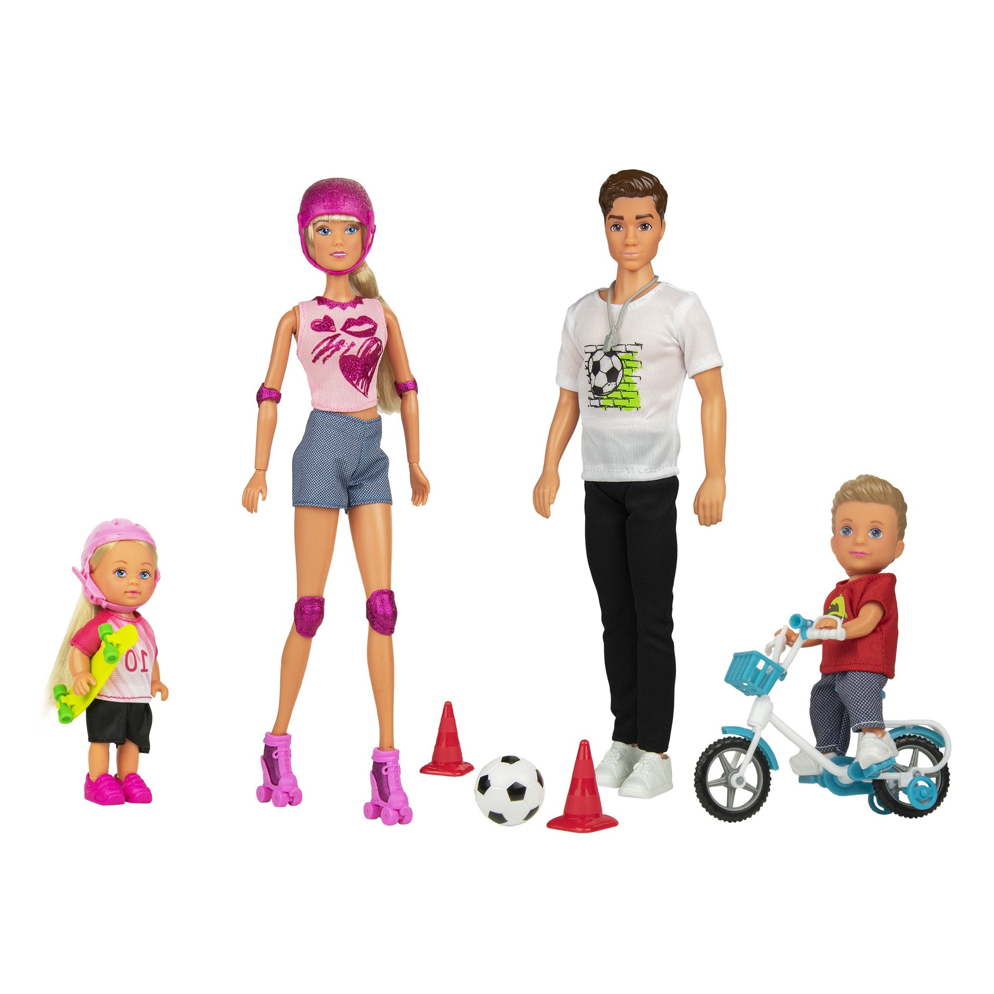 Set 4 papusi, Love: Steffi Family, Simba, Multicolor - eMAG.ro