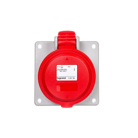 Priza panou 5P, 16A, 400V, IP44 P17 TEMPRA PRO, Rosu - eMAG.ro