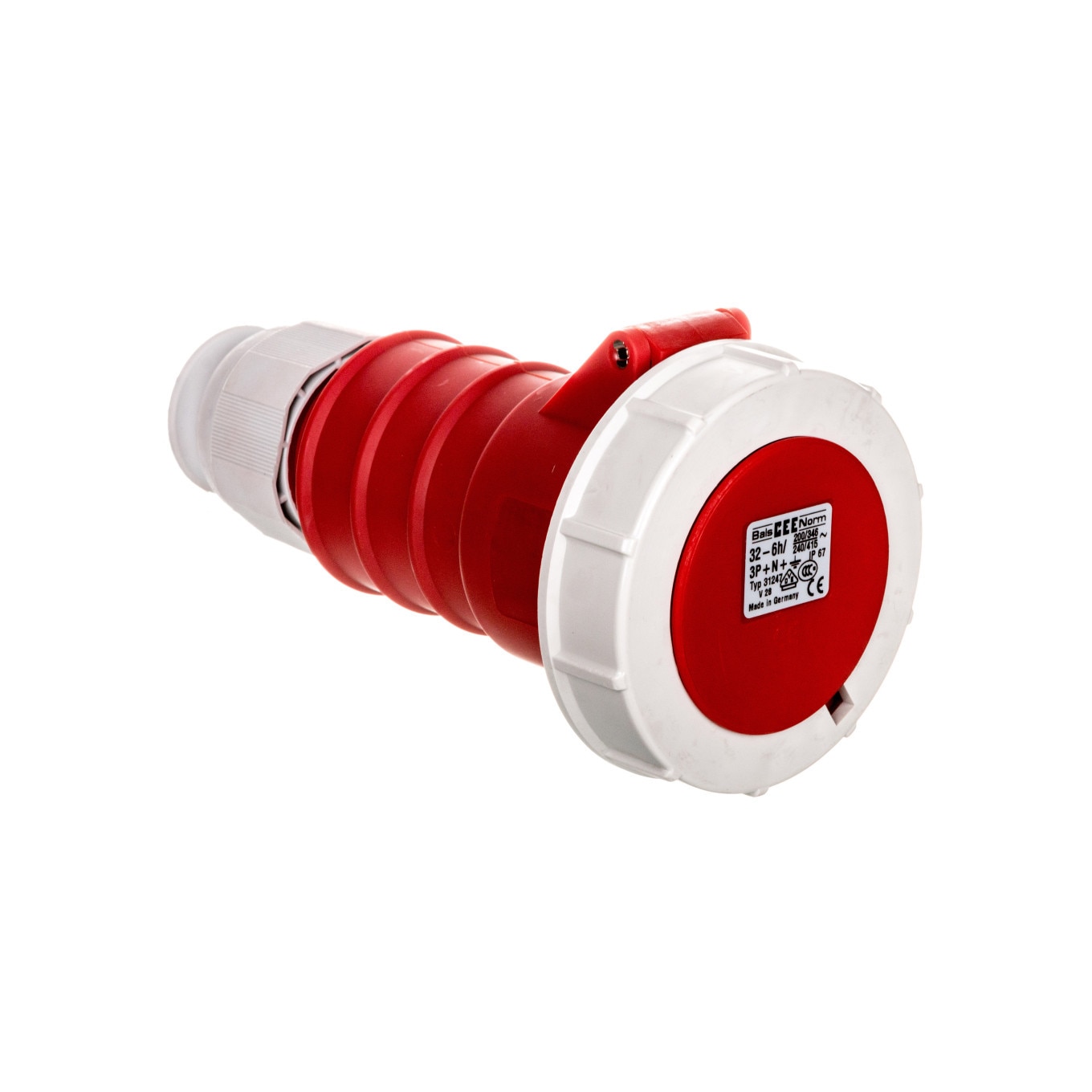 Priza portabila din poliamida, 32A 5p 400V 6h IP67 - eMAG.ro