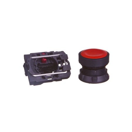 Buton de comanda, Schneider Electric, 22mm, rosu cu revenire cu arc, 1R ...
