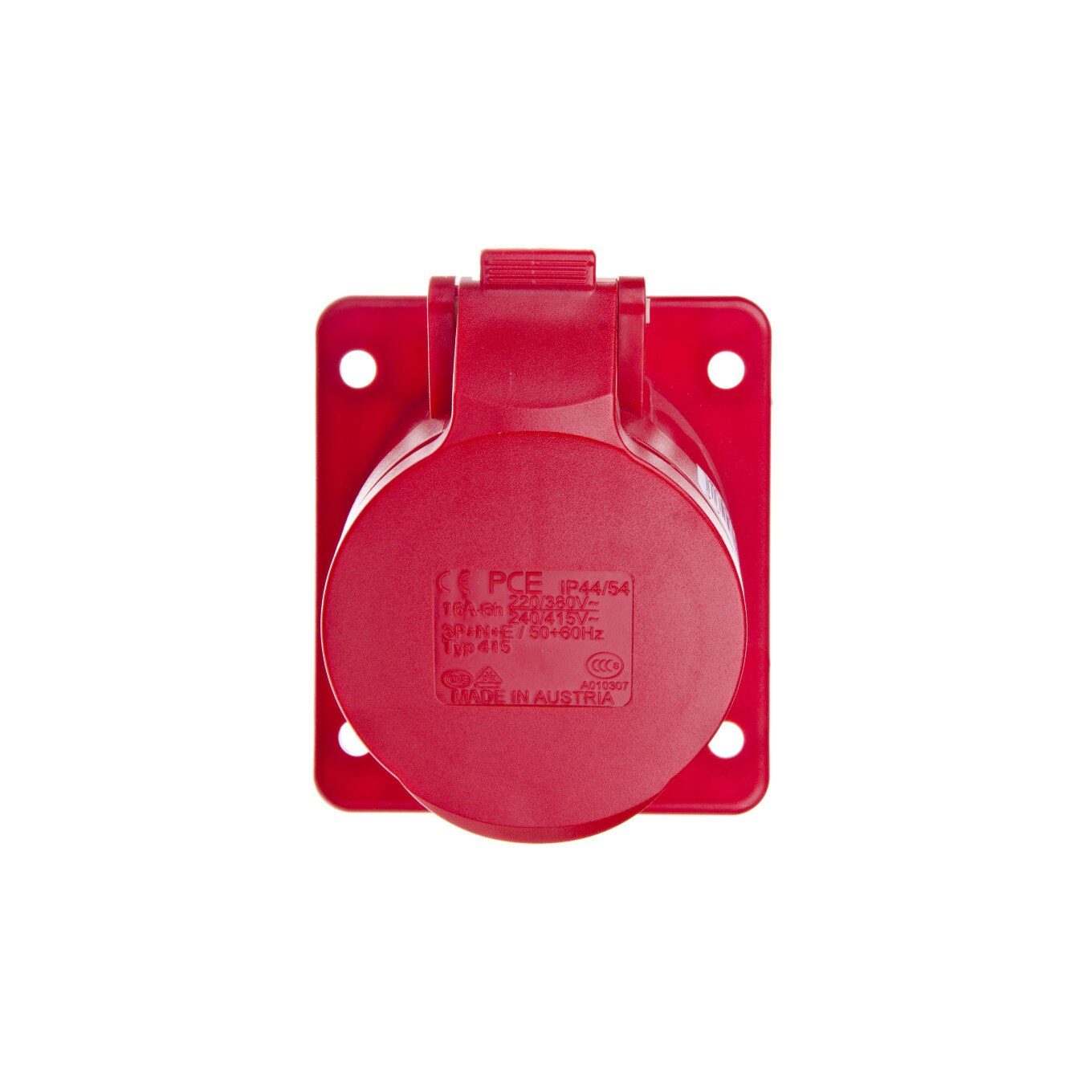 Priza panou, PCE, IP44, 16A, 5P, 400V, Rosu - eMAG.ro