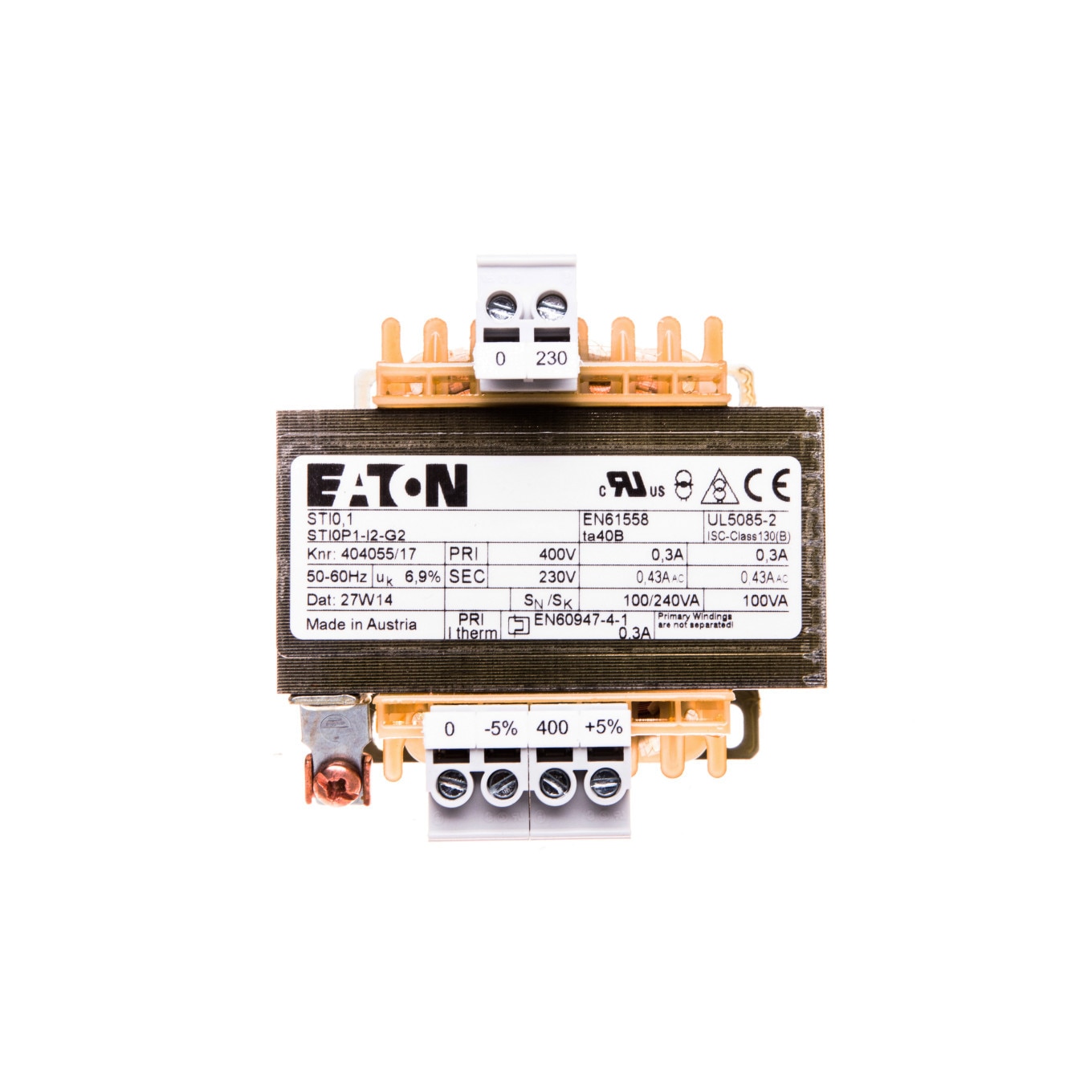 Transformator monofazat, Eaton, 100VA 400/230V - eMAG.ro