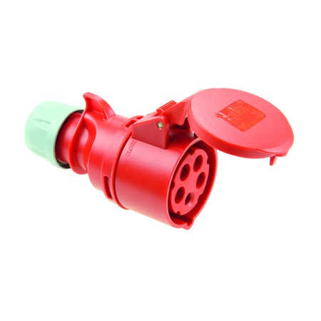 Priza portabila, PCE, 32A, 5P, 400V, IP44, Rosu - eMAG.ro
