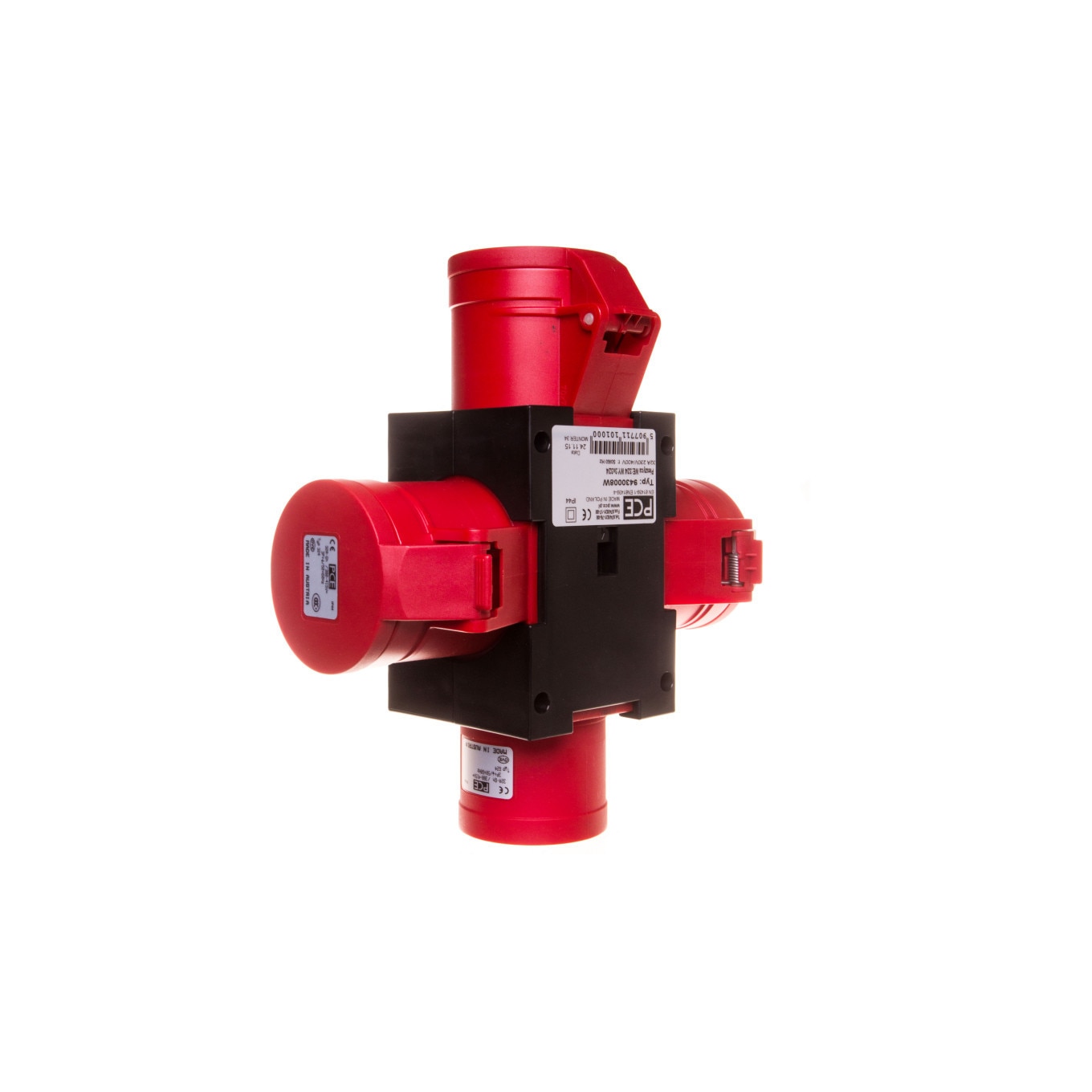 Priza portabila tripla, PCE, Poliamida, 3x32A/4P, IP44 - eMAG.ro