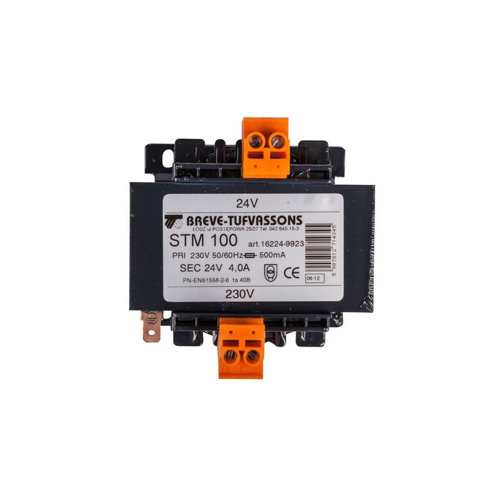 Transformator monofazat, STM 100VA 230/24V - eMAG.ro