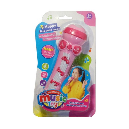 Microfon de jucarie, Swede, Plastic, Roz, 3 ani+ - eMAG.ro