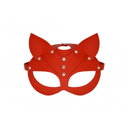 Masca de pisica, Karess, Piele naturala, Rosu - eMAG.ro