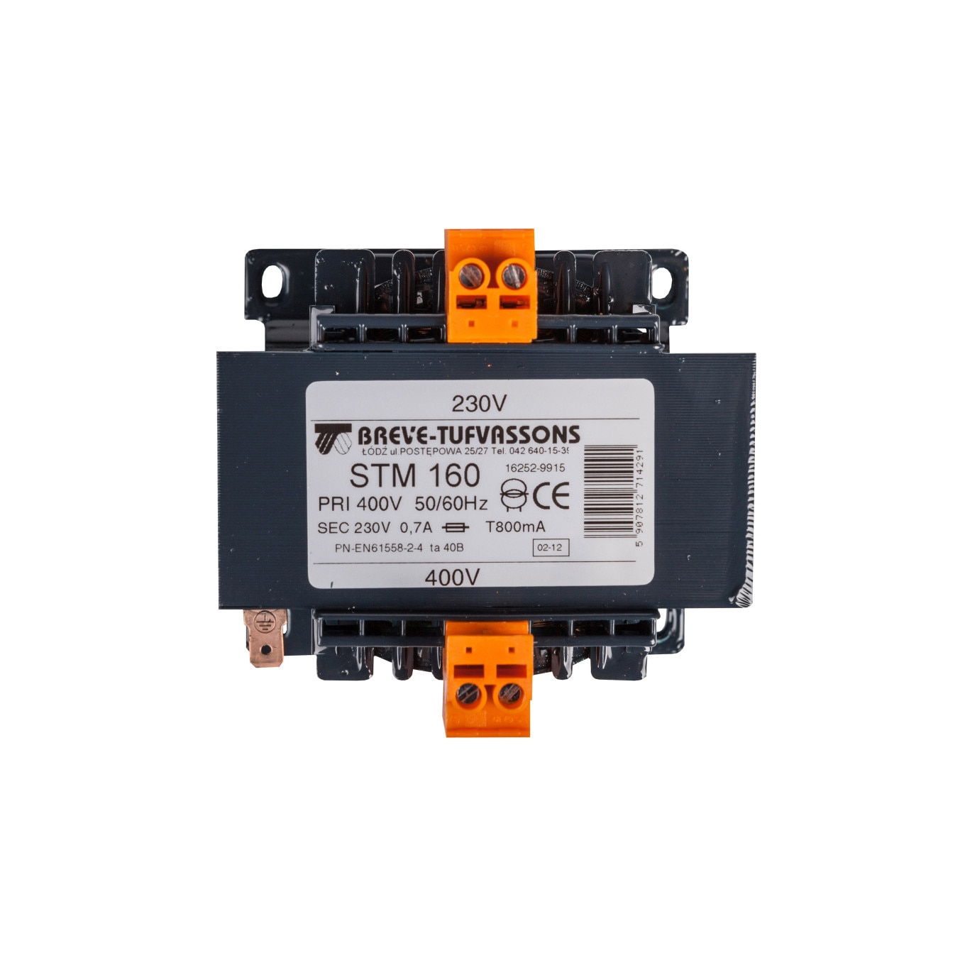 Transformator monofazat STM, Breve, 160VA, 400/230V, Negru - eMAG.ro