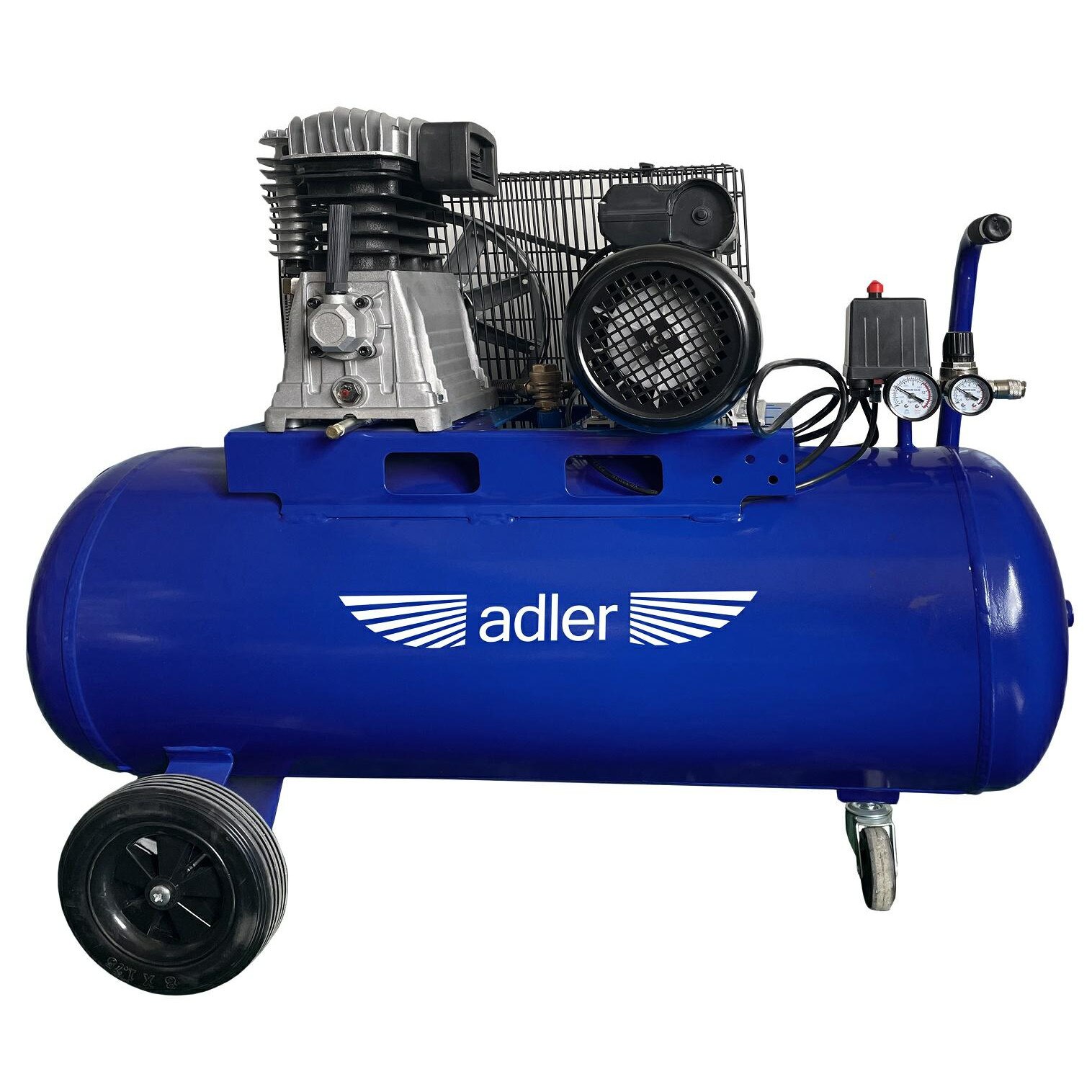 Compresor de aer, ADLER, 100l, 230V, Albastru - eMAG.ro