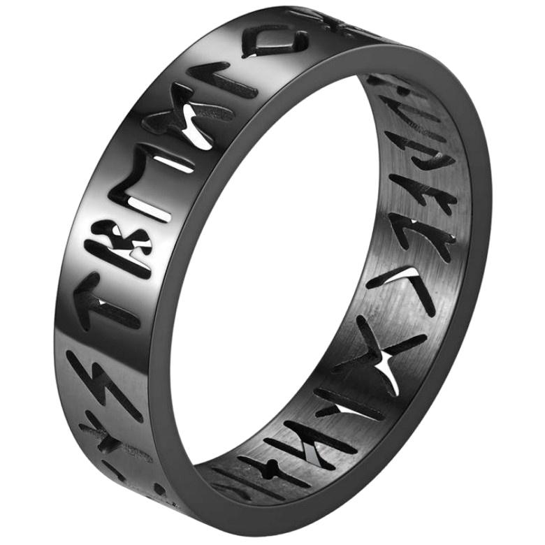 Inel, Inox,17 mm, Negru - eMAG.ro