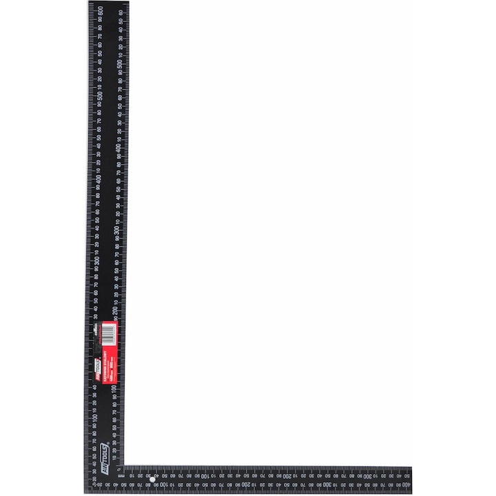 Echer tamplarie, AwTools, Otel, 400x600x2mm, Negru - eMAG.ro