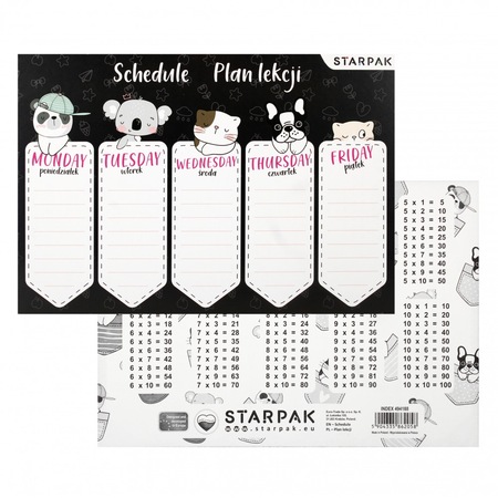 Tabel plan de lectiipentru scolar Starpak Minis, 22.5 cm - eMAG.ro