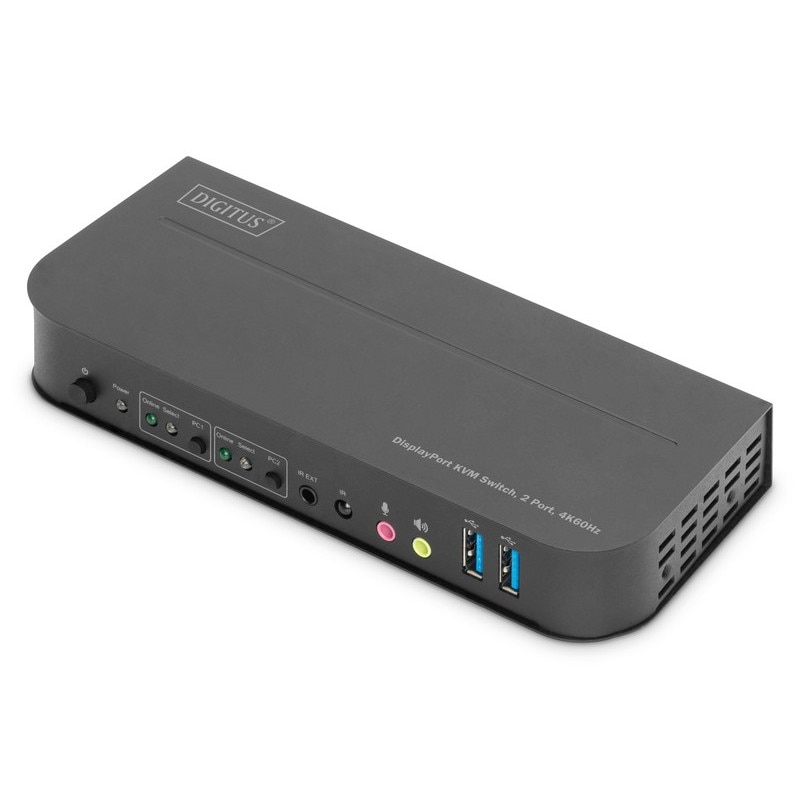 Switch KVM DIGITUS 2 porturi DisplayPort, 4K 60Hz 2xUSB - eMAG.ro