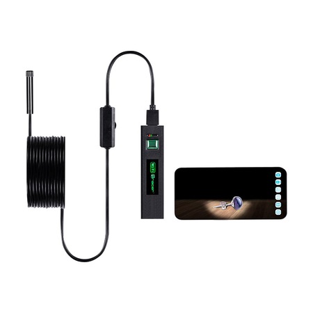 Camera pentru endoscop, Tracer HardWire 5m 8mm LED WiFi, USB, Negru - eMAG.ro