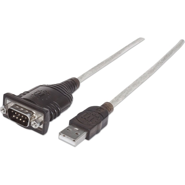 Cablu USB-Serial/COM/RS232/DB9, Manhattan, 1.8 m - eMAG.ro