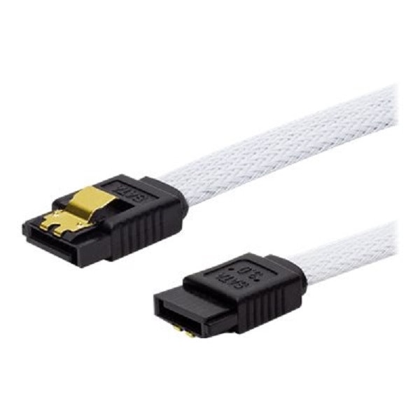 Cablu SATA, Savio, 0.5m, Alb - eMAG.ro