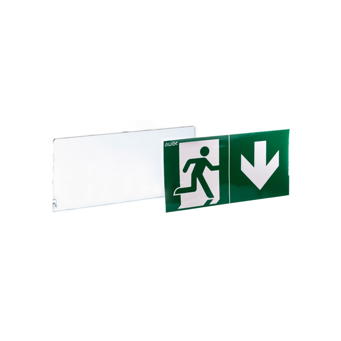Semn EXIT cu suport de montare, AWEX, Plastic - eMAG.ro