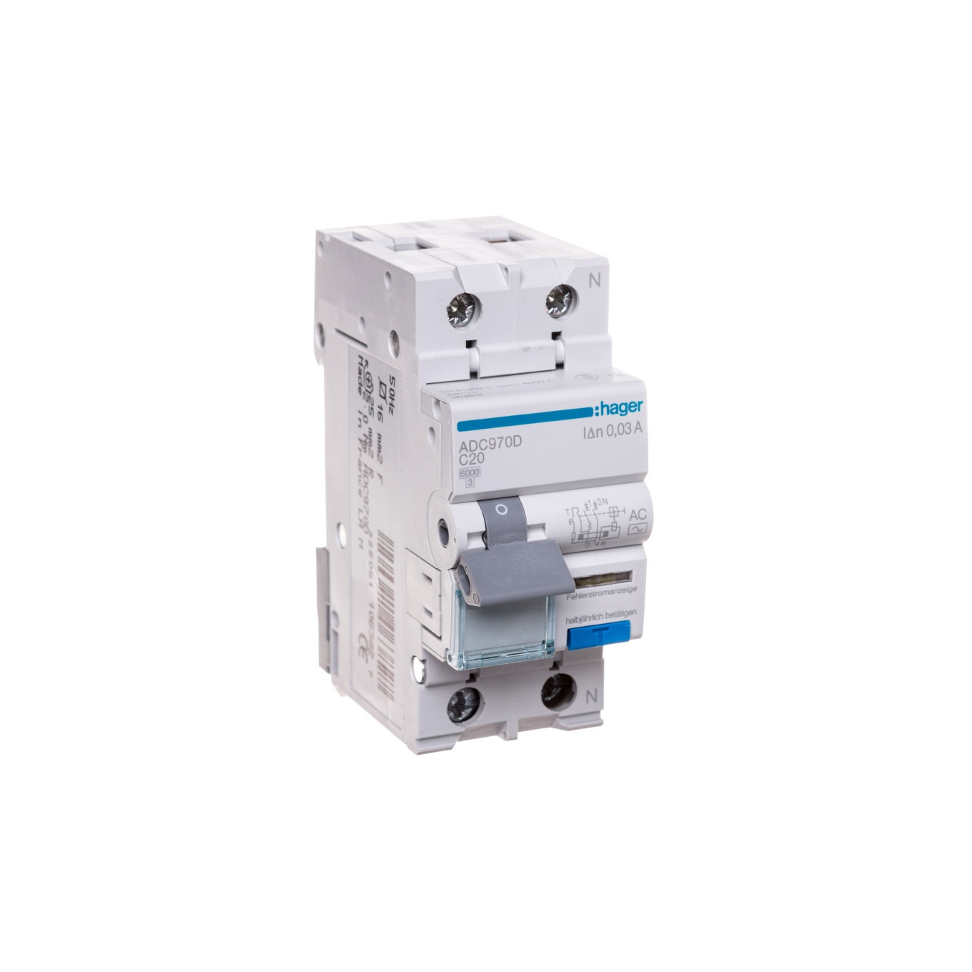 Intrerupator diferential, Hager, Plastic, Alb, 2P - eMAG.ro