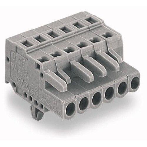 Priza Wago MCS-MIDI Classic, 4 poli, gri, pas de 5 mm - eMAG.ro