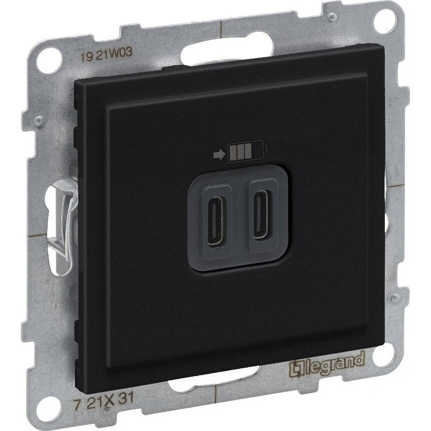 Priza USB, Legrand, 3 A, 5 V, Negru - eMAG.ro