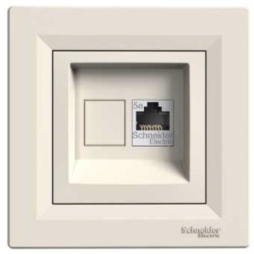 Priza computer ecranata, Schneider Electric, ASFORA unica, RJ45, cat ...