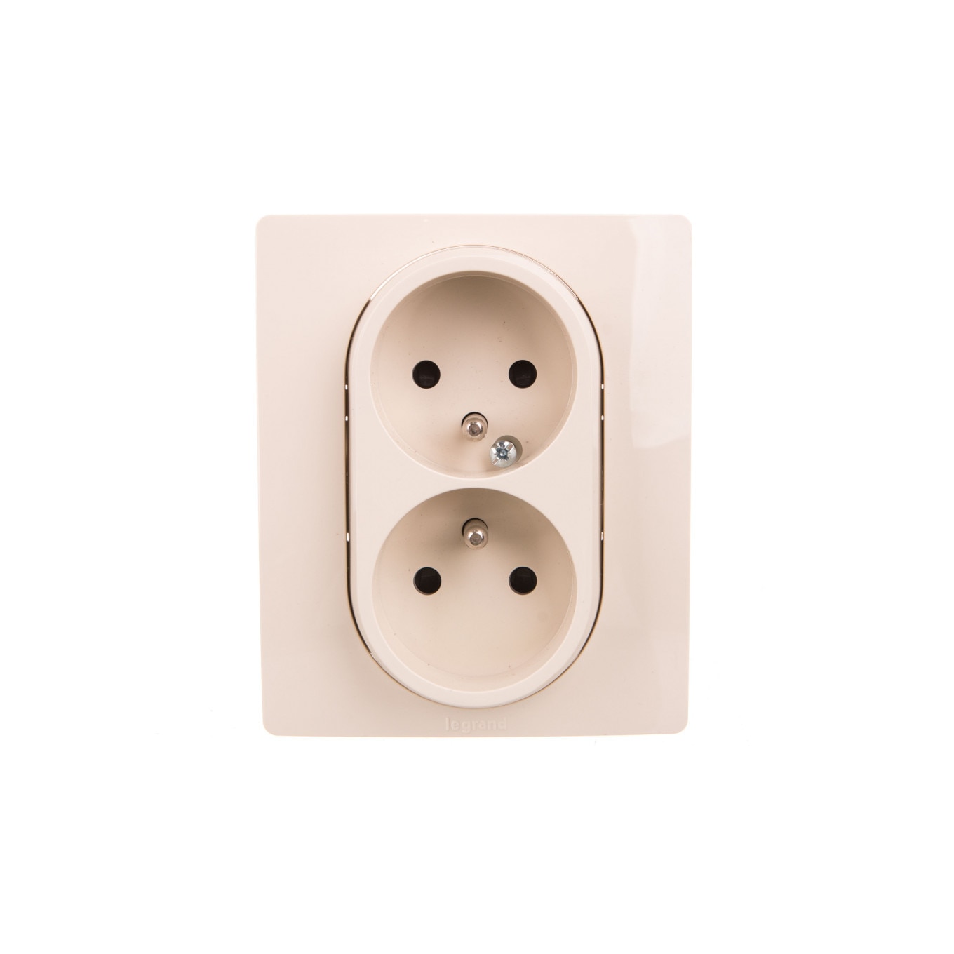 Priza dubla Legrand, compacta, 16 A, 250 V, Crem - eMAG.ro