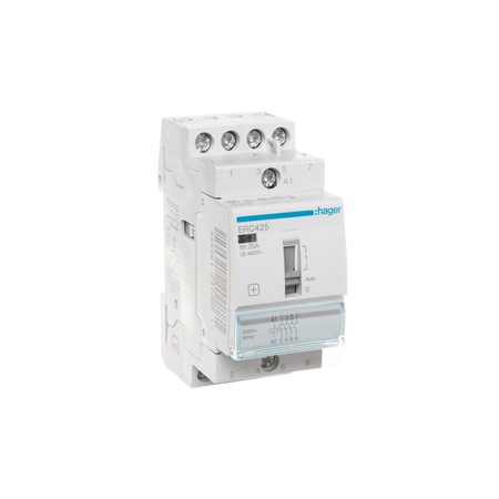 Contactor modular, Hager, Cu control manual, 25A, 230V - eMAG.ro