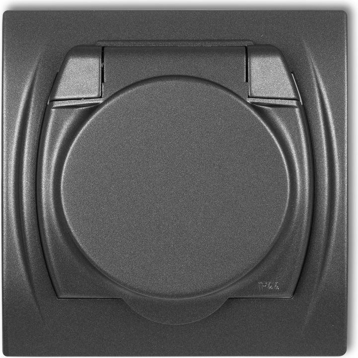 Priza rezistenta la stropire Logo, Karlik, 16 A, IP 44, Grafit - eMAG.ro