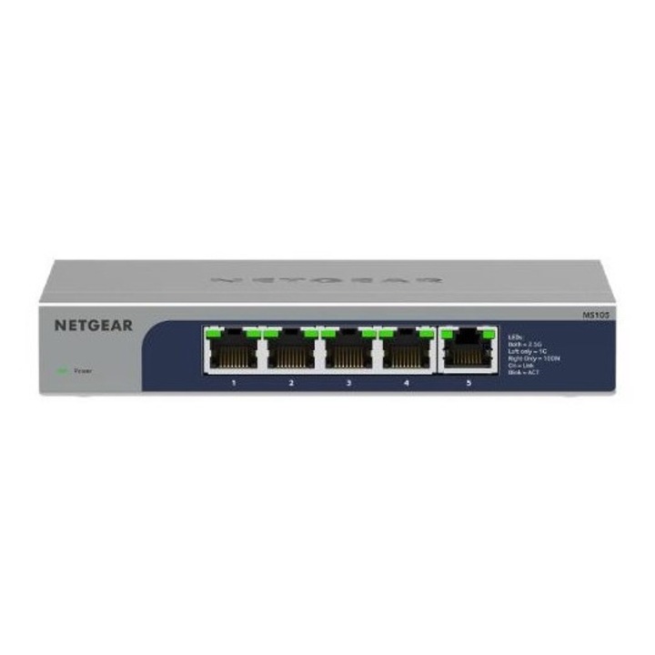 Switch fara management, NetGear, 5porturi, 2.5G Ethernet, 25Gbps, 12V ...