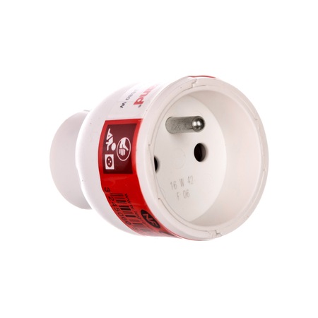 Priza portabila, Legrand, 16A, Alb/Rosu - eMAG.ro