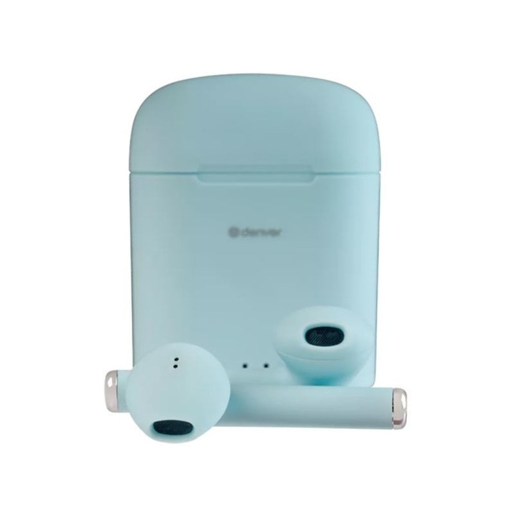 Casti fara fir, Denver, Bluetooth, Turcoaz - eMAG.ro