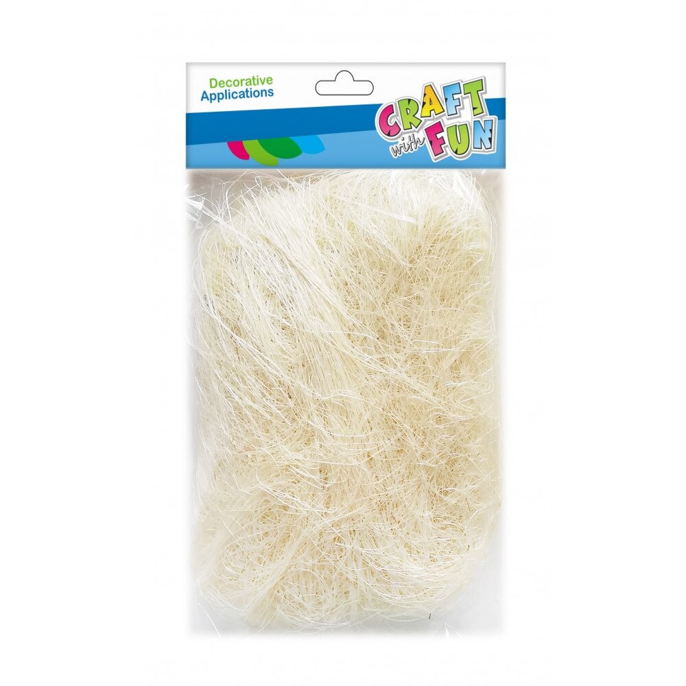 Sisal decorativ, Craft with Fun, Ecru, 30g - eMAG.ro