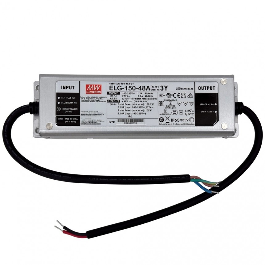 Driver LED, MEAN WELL, 150W, 48V, IP67, 219*63*35.5 mm - eMAG.ro
