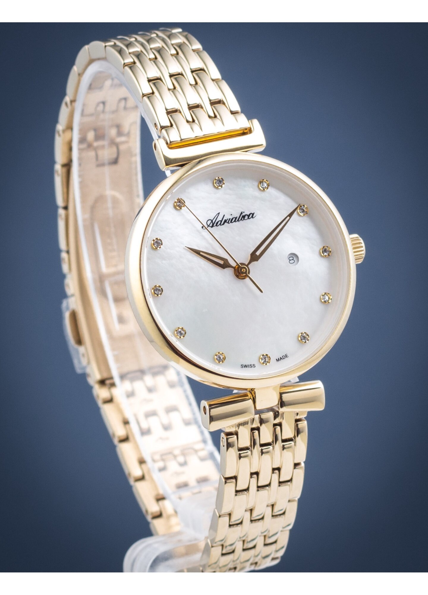 Ceas dama, Adriatica, Inox/Aur, Mecanism Quartz, Auriu - eMAG.ro
