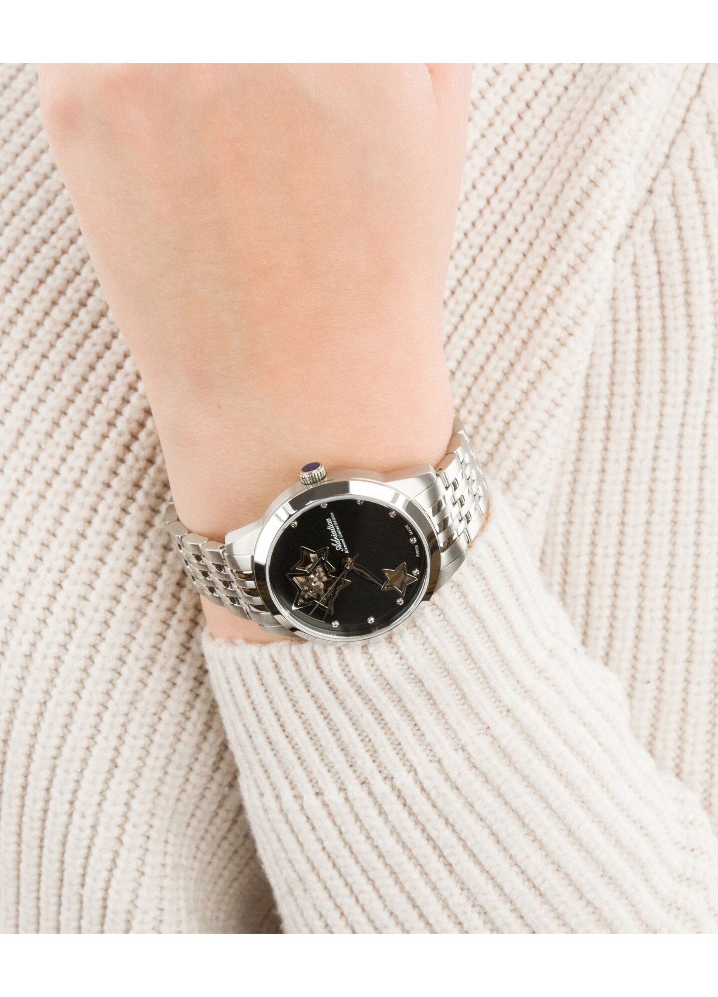 Ceas dama, Adriatica, Inox, Mecanism automatic, Argintiu - eMAG.ro